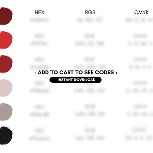 Buffalo Plaid Color Palette, Red, Black, Pink, Gray, Christmas Branding ...