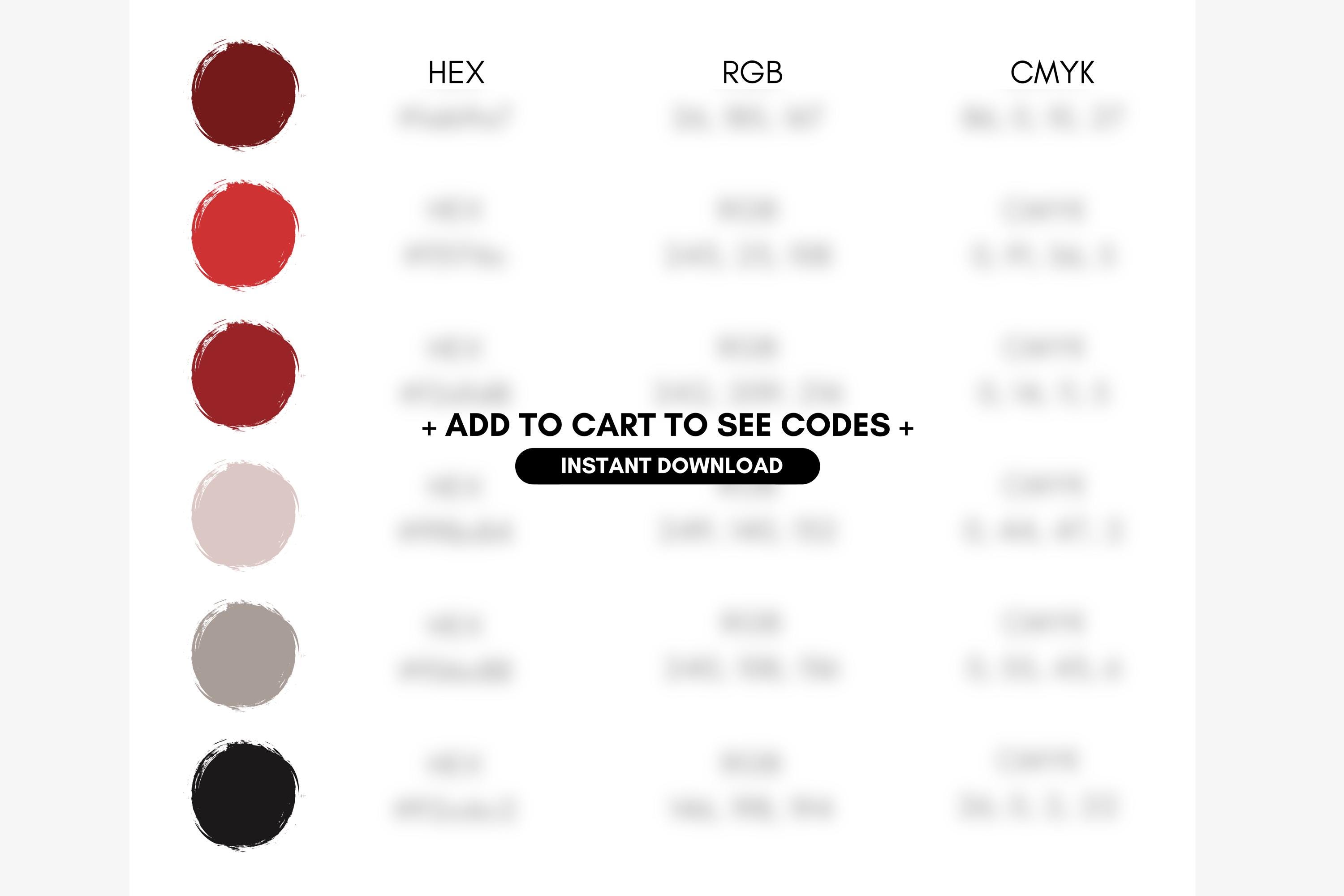 Buffalo Plaid Color Palette, Red, Black, Pink, Gray, Christmas Branding ...