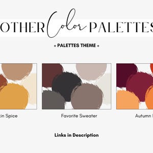 Cozy Fall Color Palette for Digital Marketing Materials, Autumn Brand ...