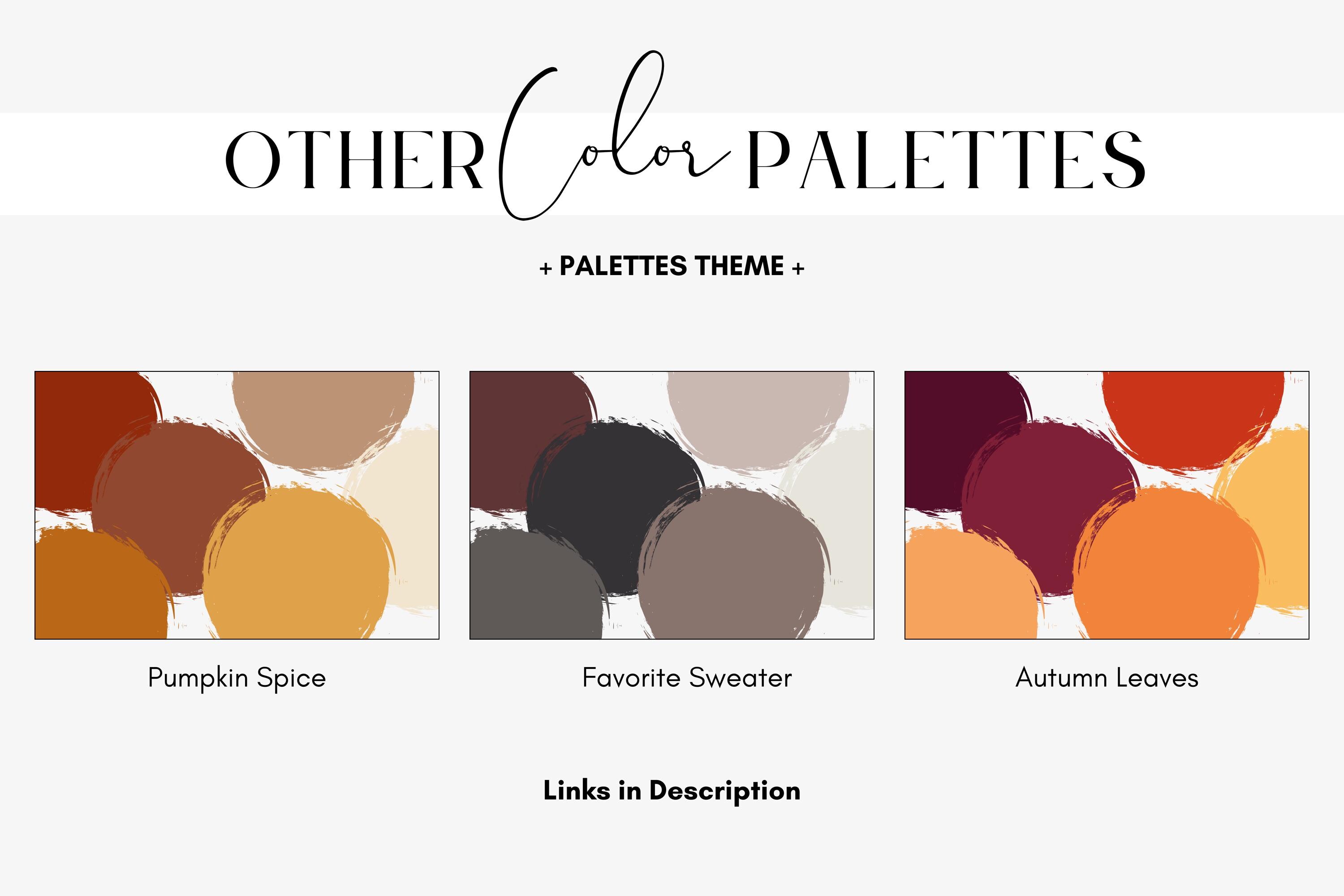 Cozy Fall Color Palette for Digital Marketing Materials, Autumn Brand ...