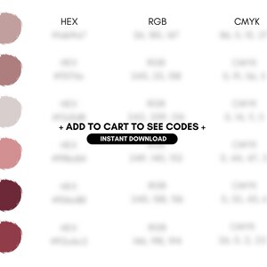 Elegant Pink Champagne, Ash Rose, Rich Burgundy Color Palette, Brand ...