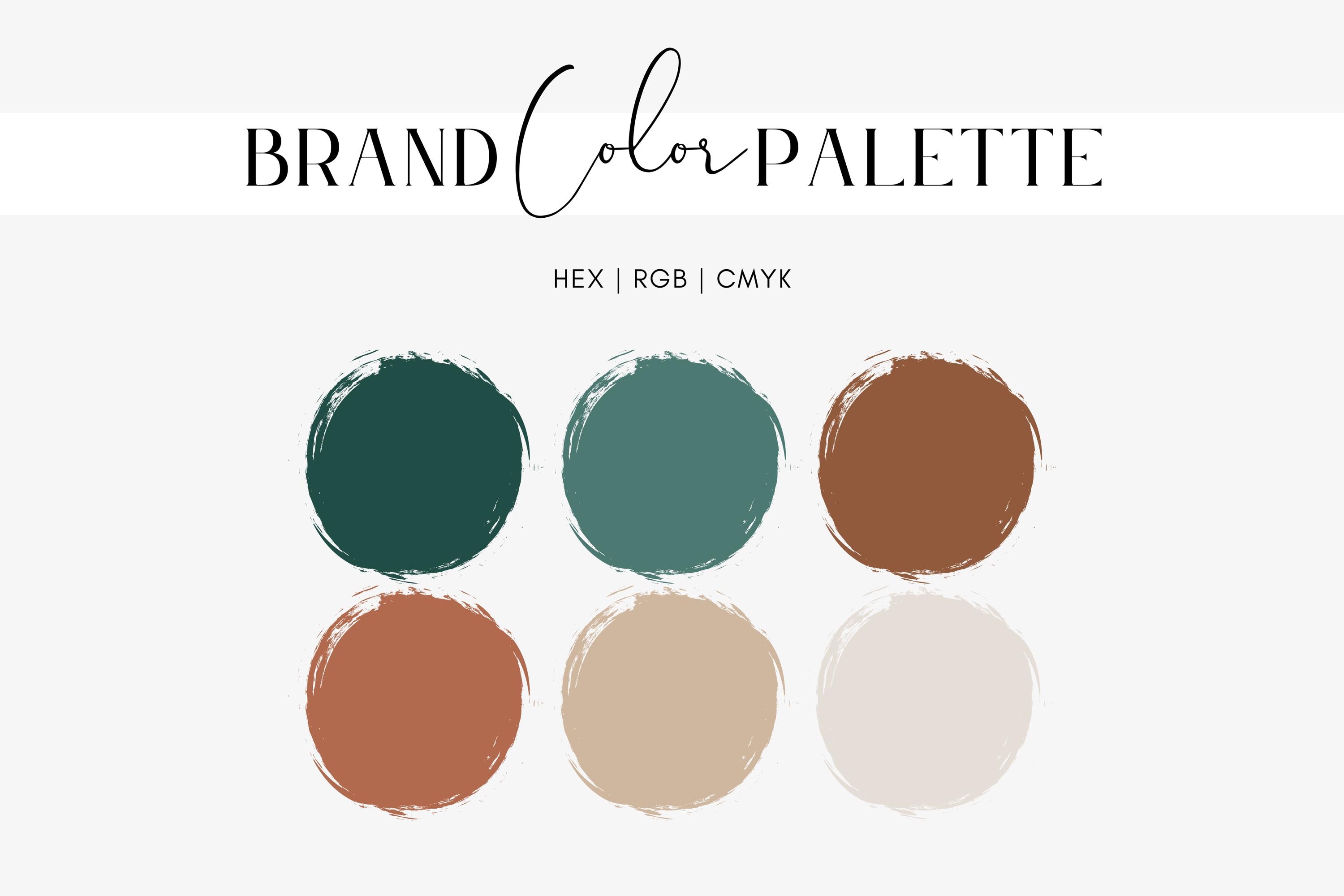 Green and Brown Color Palette for Digital Marketing Materials, Autumn ...