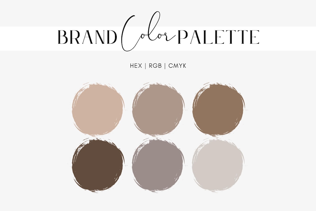 Mocha Color Palette, Boho Brand Colors, Earth Tones for Website and ...