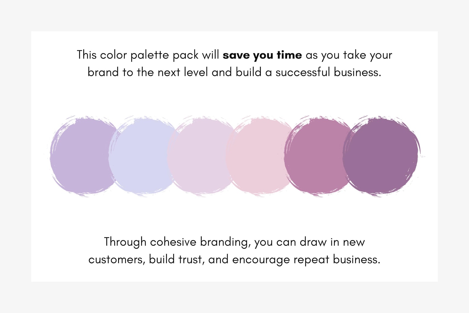 Lilac Color Palette for Branding, Soft Spring Brand Colors, Pale ...