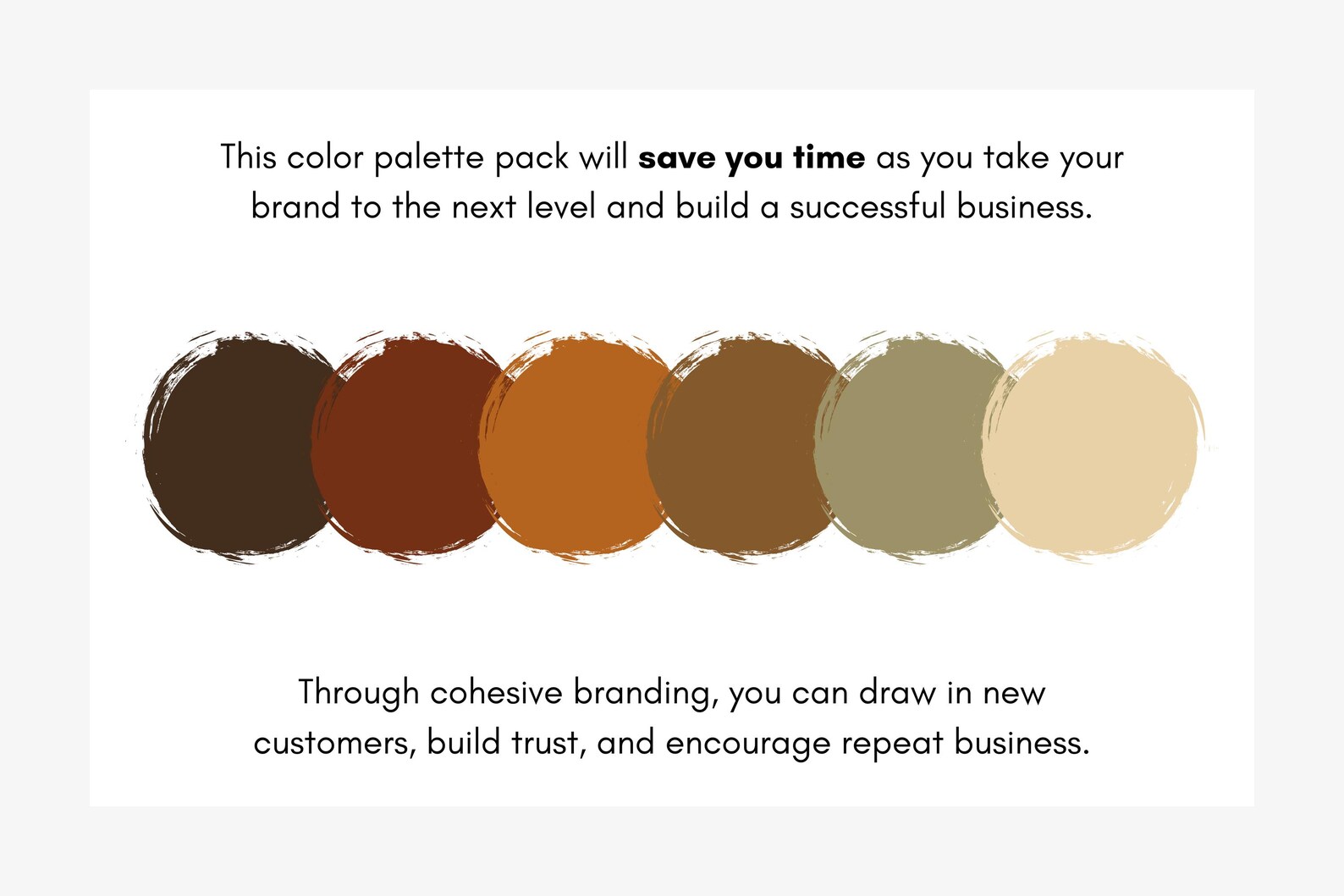Spiced Cider Color Palette, Cozy Fall Branding, Dark Brown, Burnt ...