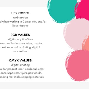 Pink Teal Color Palette for Branding Design, Bright Color Scheme for ...