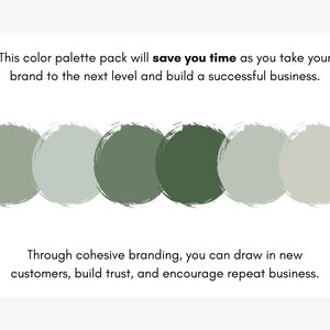 Soft and Dark Green Color Palette for Branding, Pastel Hex Codes, RGB ...