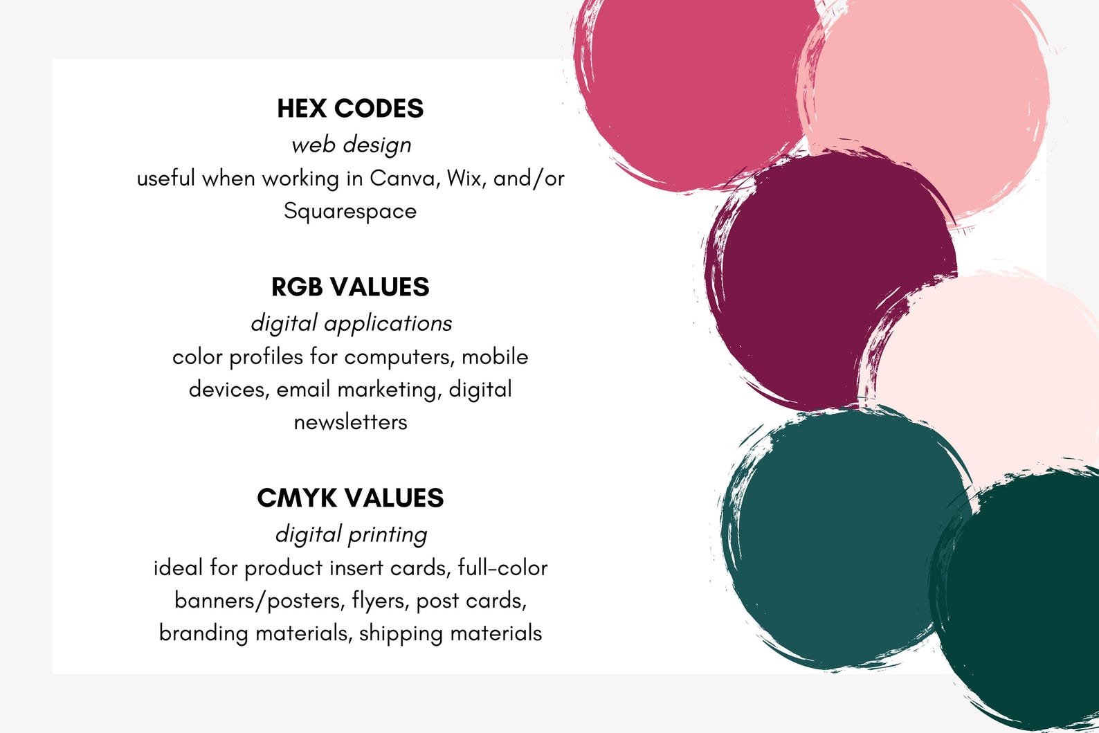 Dark Pink, Burgundy, Pastel Pink, Emerald Green Color Palette, Small ...