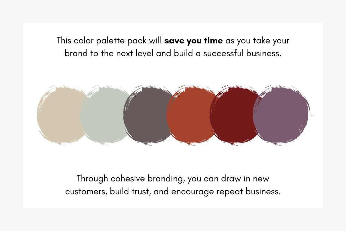 Cozy Fall Color Palette for Digital Marketing Materials, Autumn Brand ...