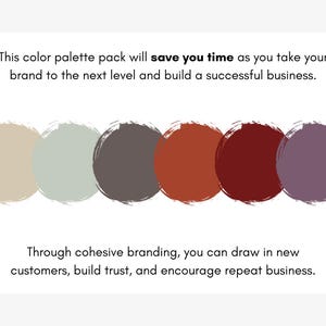 Cozy Fall Color Palette for Digital Marketing Materials, Autumn Brand ...