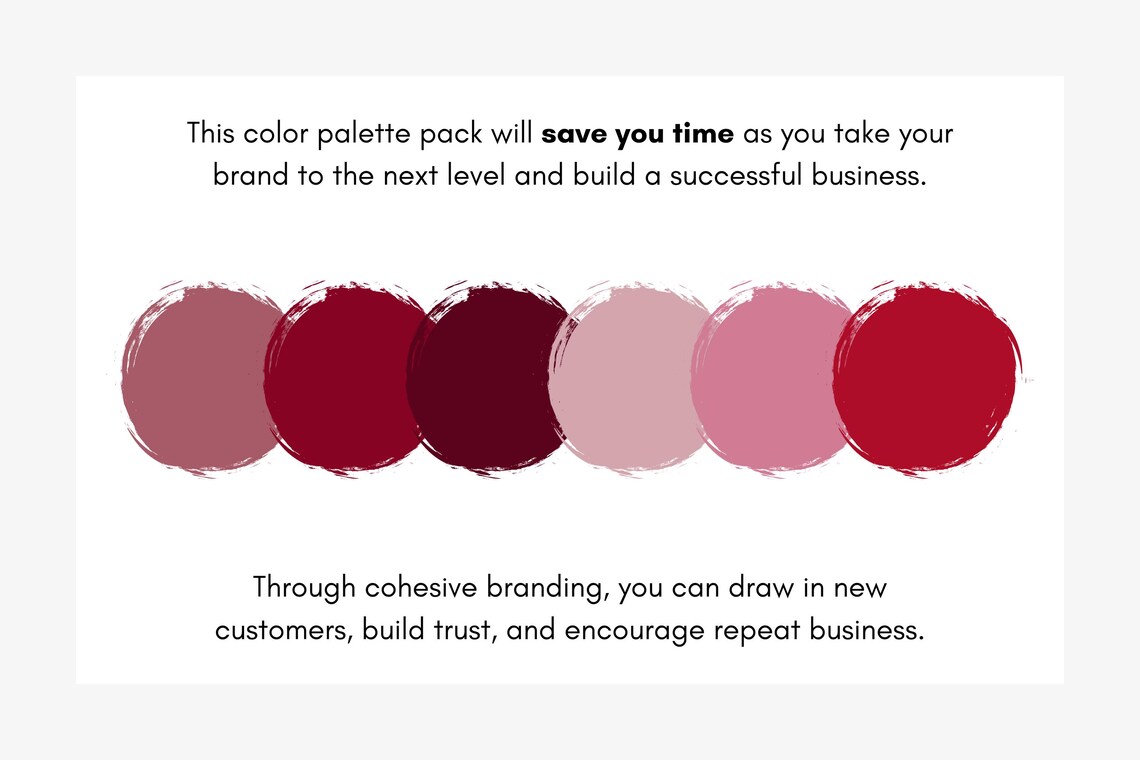 Rich Red Shades, Soft Ash Pink Color Palette, Love, Brand Colors ...