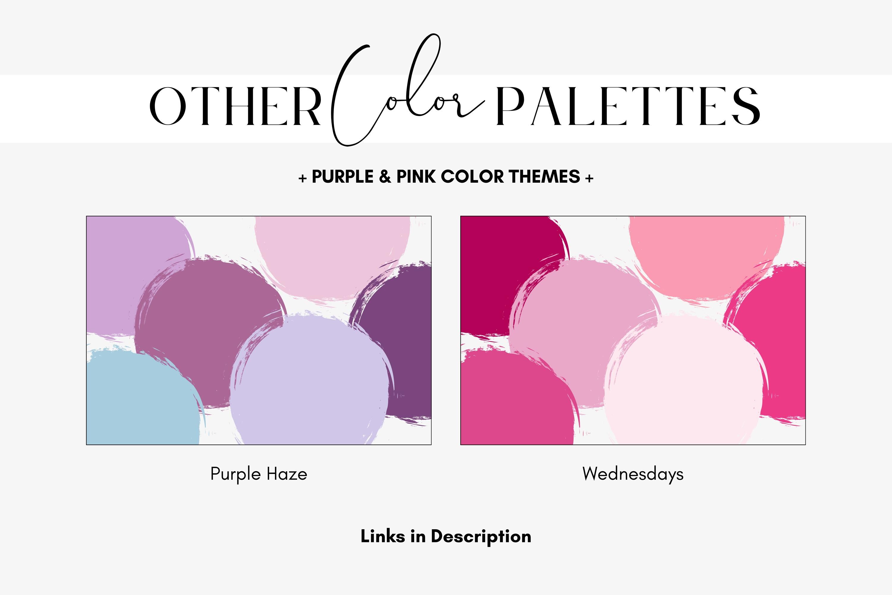 Vibrant Greek Blossoms Color Palette, Pink, Ash Blue, Charcoal, Teal ...