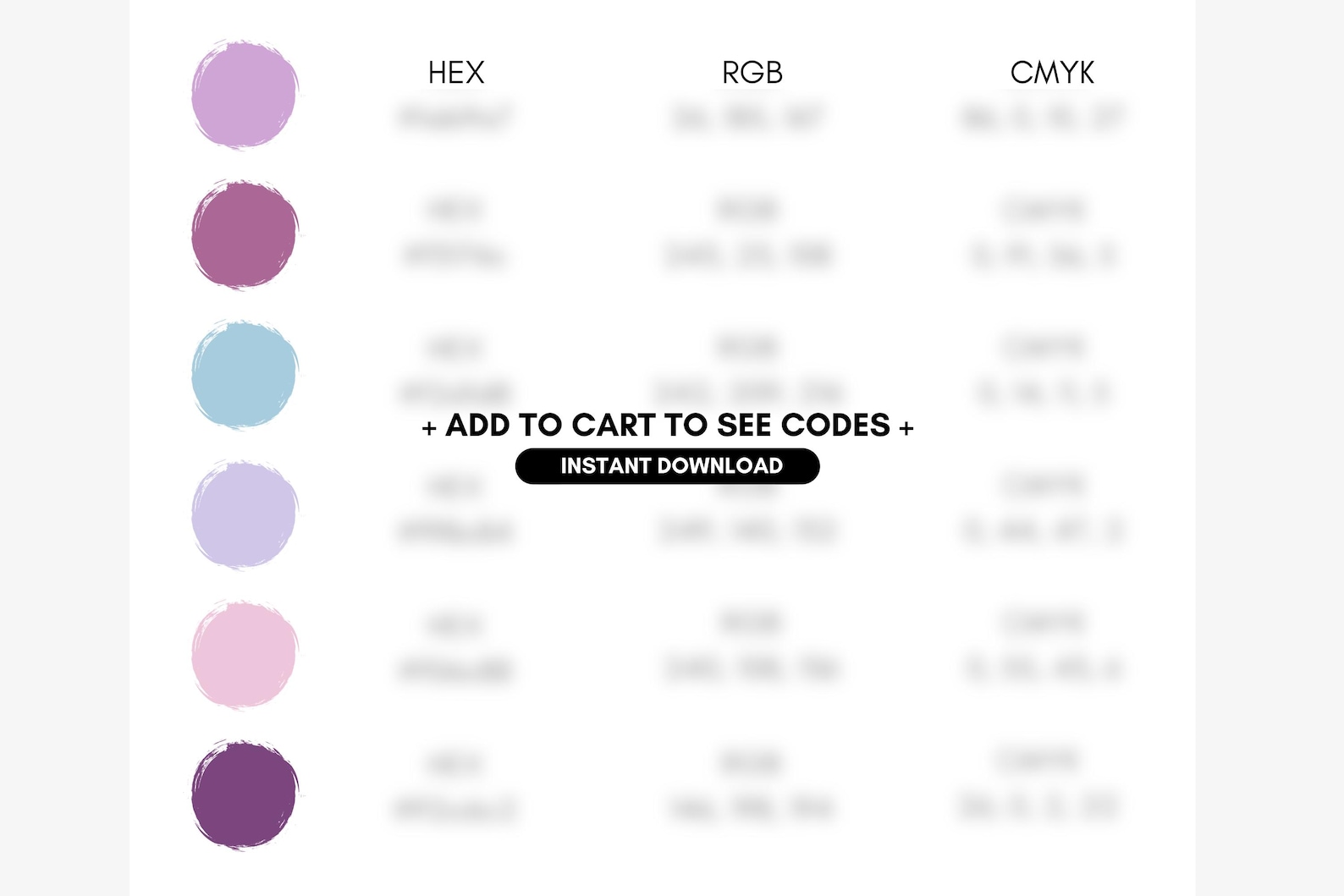 Vibrant Purple Color Palette for Branding Design, Bright Hues, Color ...