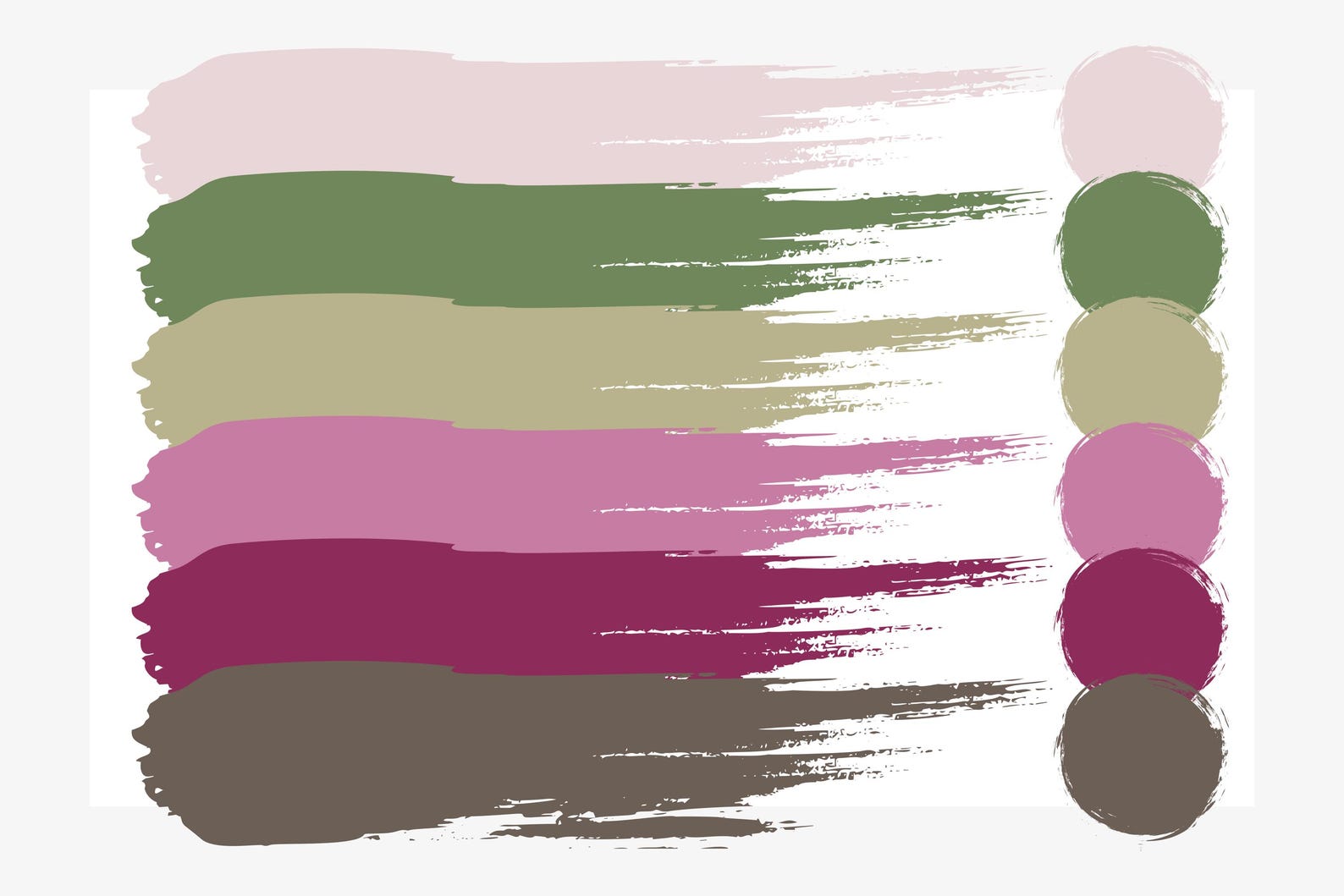 Pink and Green Color Palette, English Cottage Color Scheme, Floral ...