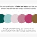 Rustic Pink Peony Color Palette for Custom Branding, Website Design ...