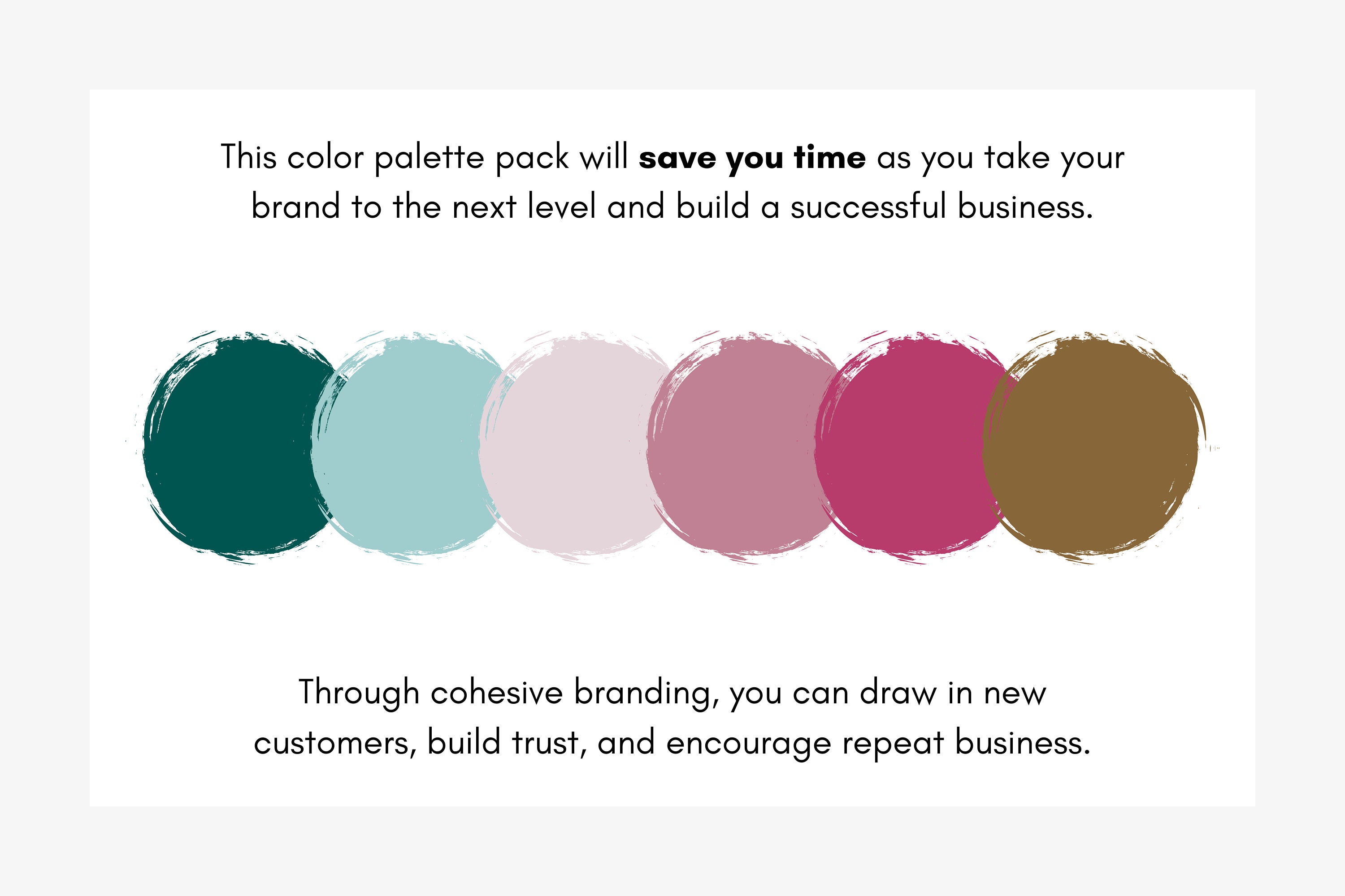 Rustic Pink Peony Color Palette for Branding, Emerald Green, Mint ...