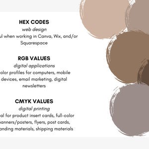 Mocha Color Palette, Boho Brand Colors, Earth Tones for Website and ...