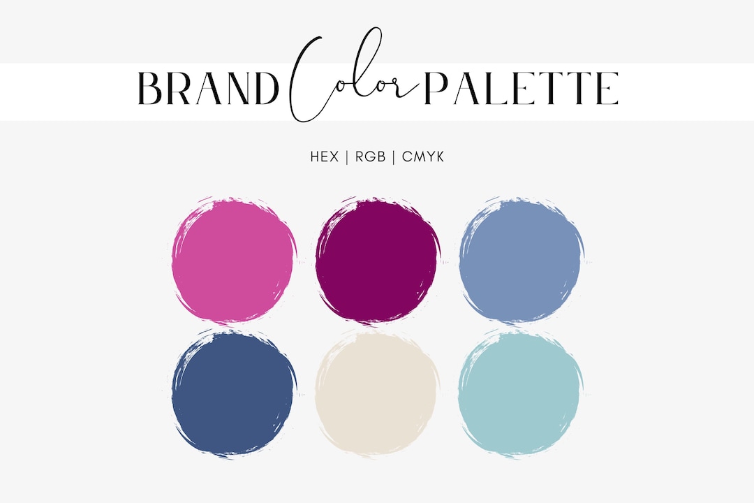 Vibrant Greek Blossoms Color Palette, Pink, Ash Blue, Charcoal, Teal ...