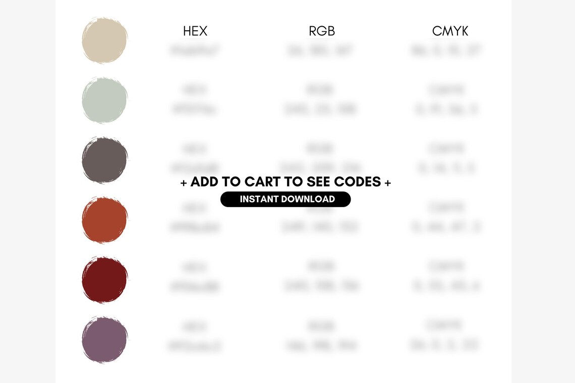 Cozy Fall Color Palette for Digital Marketing Materials, Autumn Brand ...