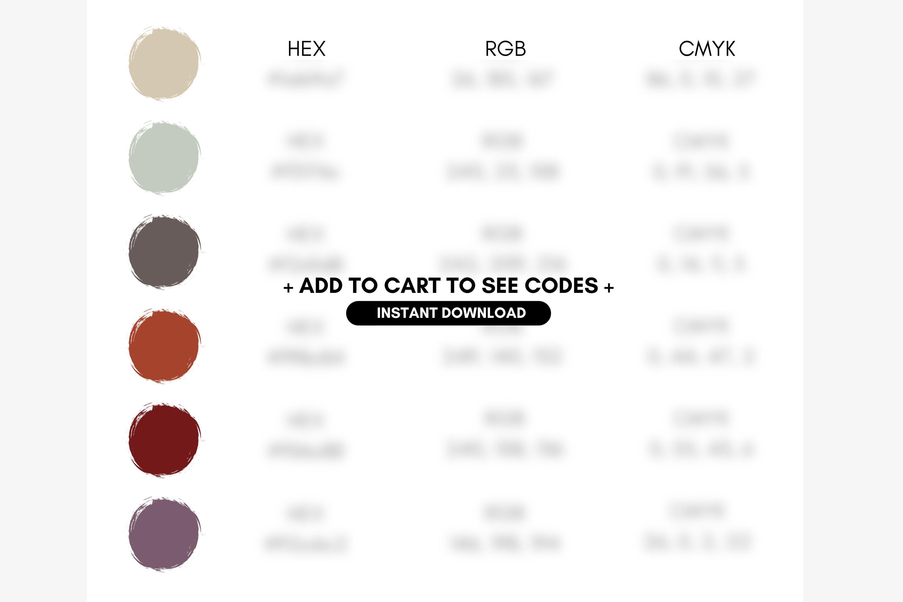 Cozy Fall Color Palette for Digital Marketing Materials, Autumn Brand ...