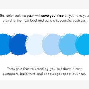 Vibrant Blue Color Palette for Website Color Scheme, Branding Design ...