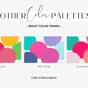 90s Nostalgia Color Palette for Branding Design, Bright Color Scheme ...