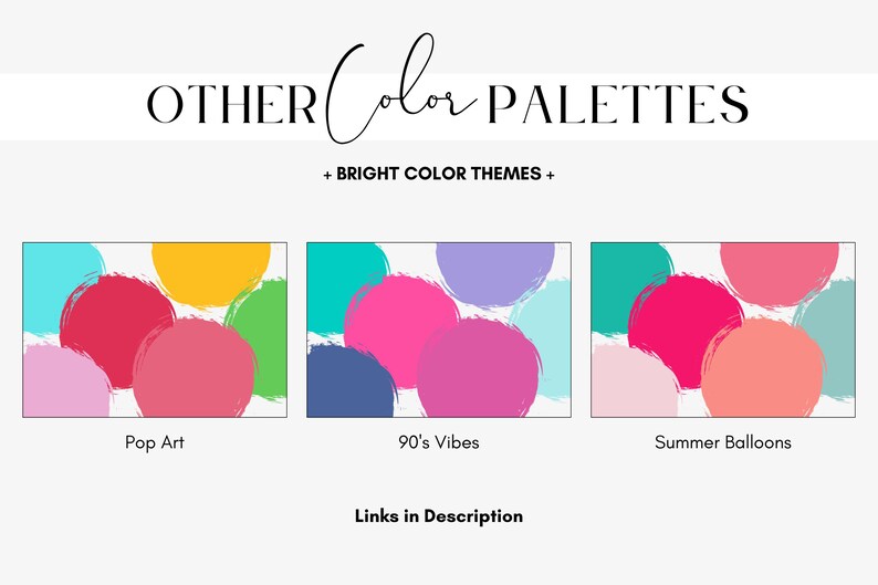 90s Nostalgia Color Palette for Branding Design, Bright Color Scheme ...