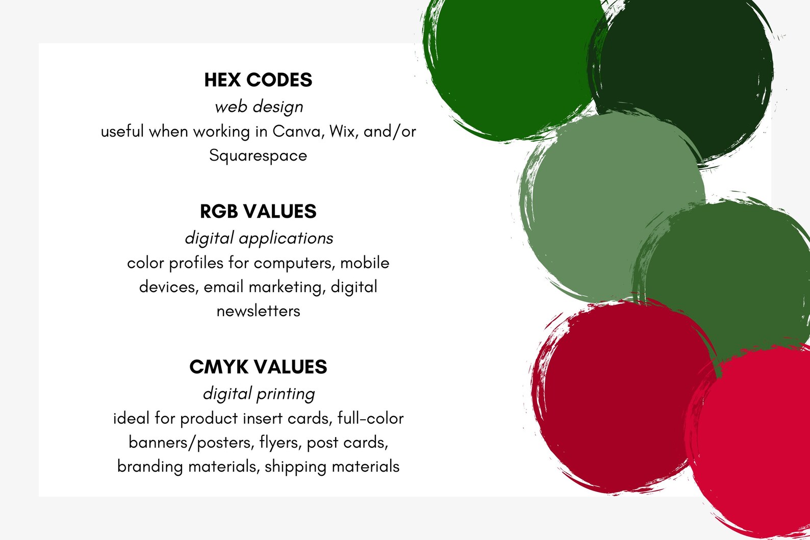 Vibrant Green and Red Christmas Color Palette for Branding Design, Hex ...