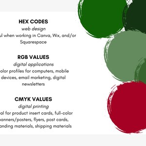Vibrant Green and Red Christmas Color Palette for Branding Design, Hex ...