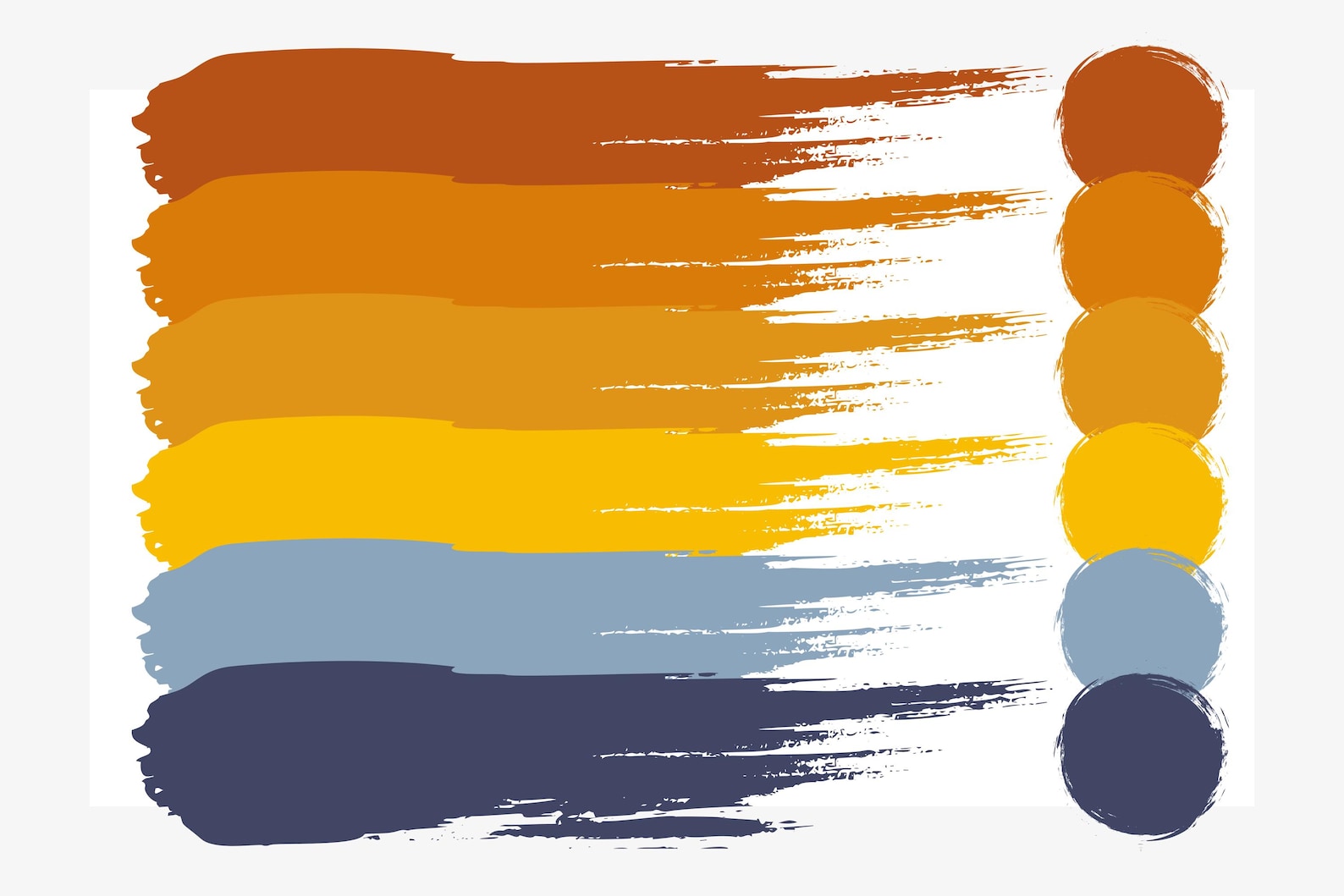 Rich Honey and Blueberries Color Palette, Burnt Orange, Marigold ...