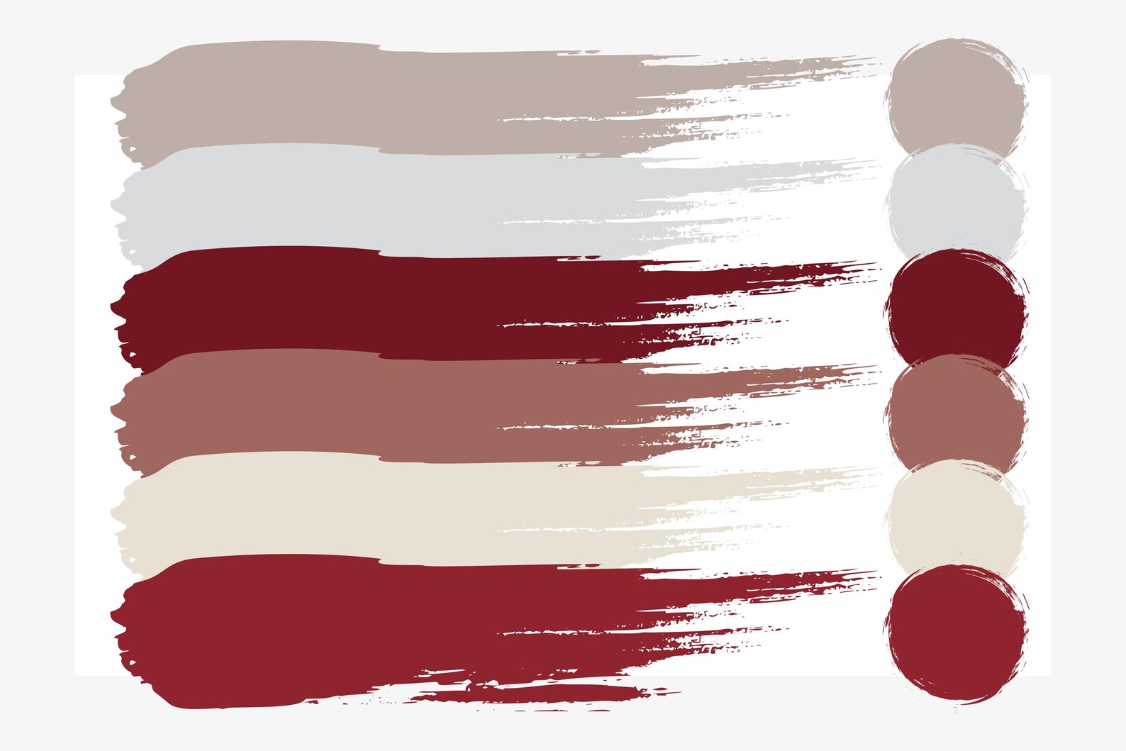 Christmas Ribbon Color Palette for Christmas Branding Design, Red ...