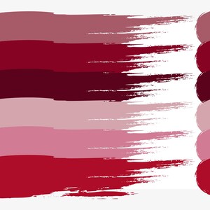 Rich Red Shades, Soft Ash Pink Color Palette, Love, Brand Colors ...