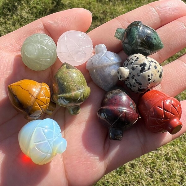 Crystal Acorn - Etsy