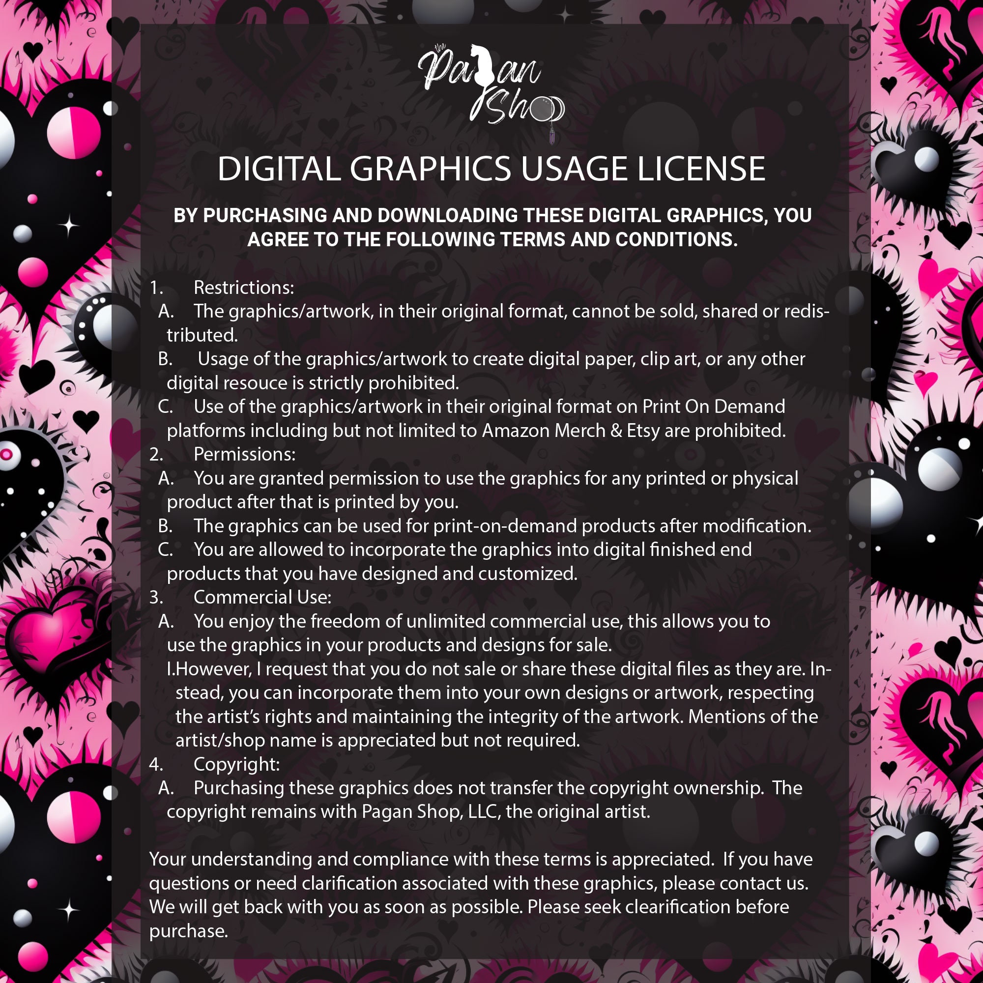 Pink Punk Valentine's Day Seamless Pattern Includes PAT File Scrapbook ...