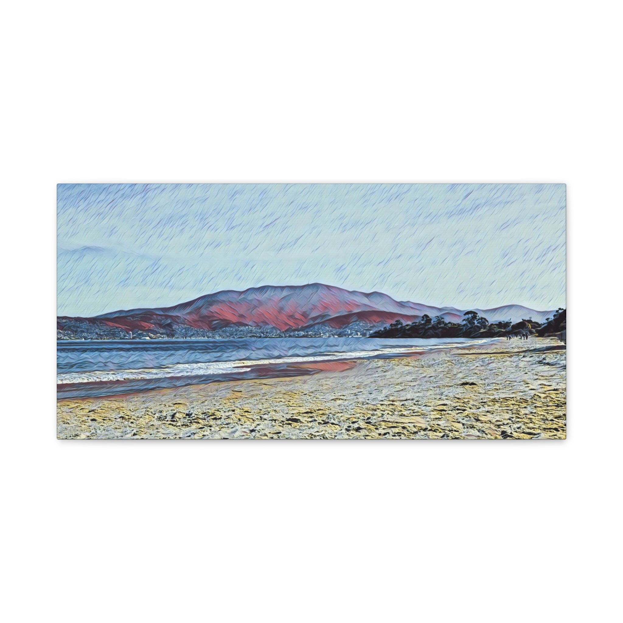 Howrah Beach Mountain View Art Photo Canvas - Etsy Australia