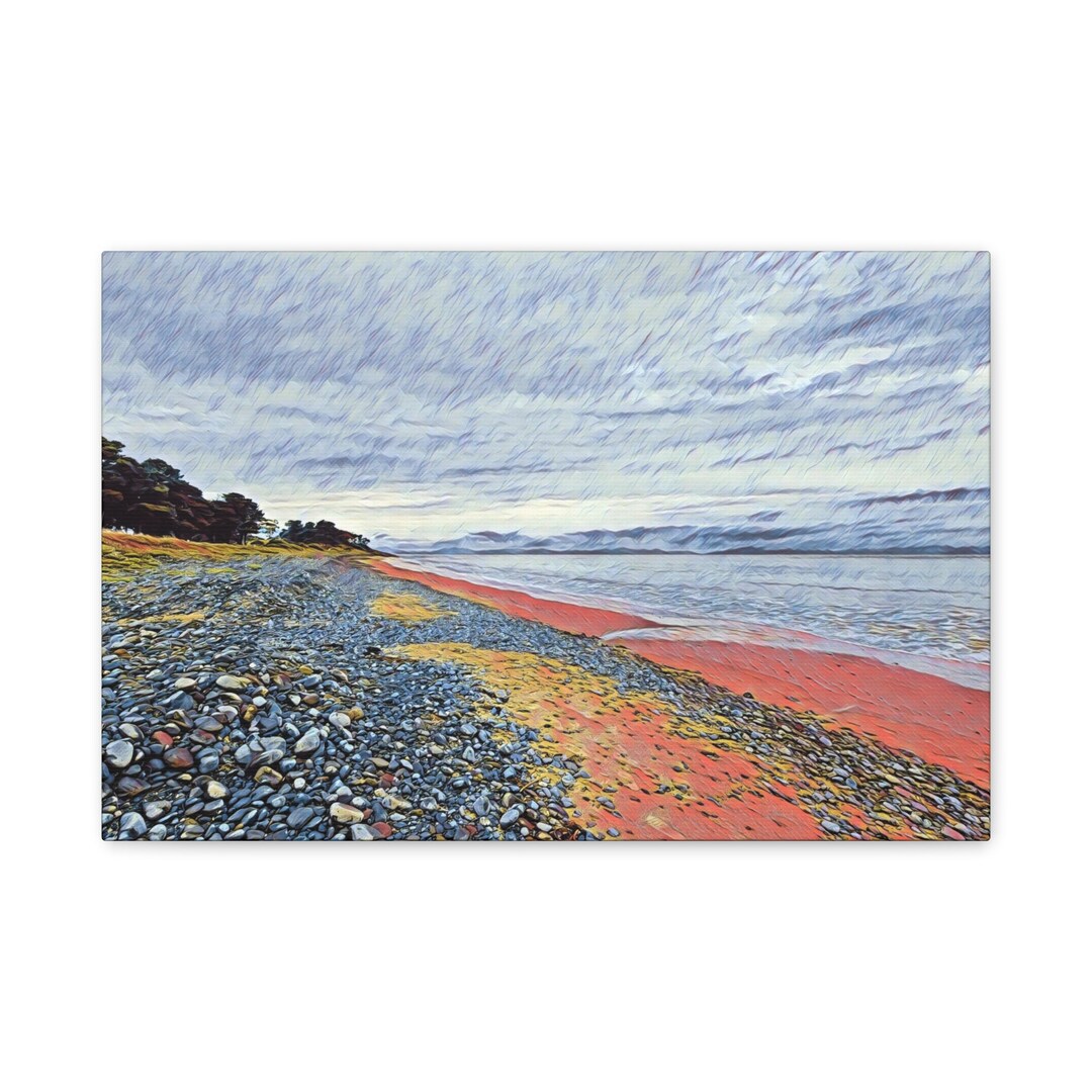 Swansea Rock and Pebble Beach Art Photo Canvas - Etsy