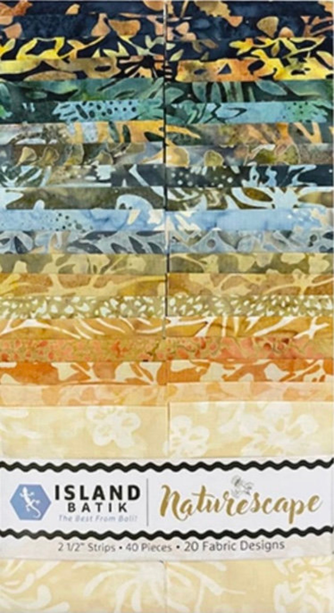 Island Batik Strip Pack, Jelly Roll. Naturescape 40 2 1/2 Strips - Etsy