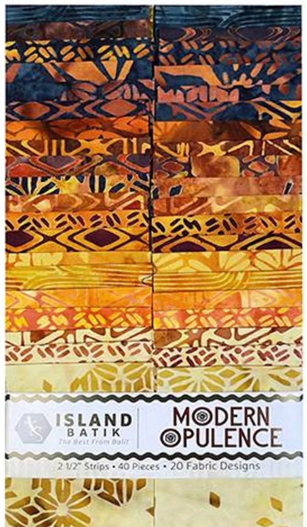 Island Batik Strip Pack “modern Opulence” 40- 2 1/2” Strips - Etsy