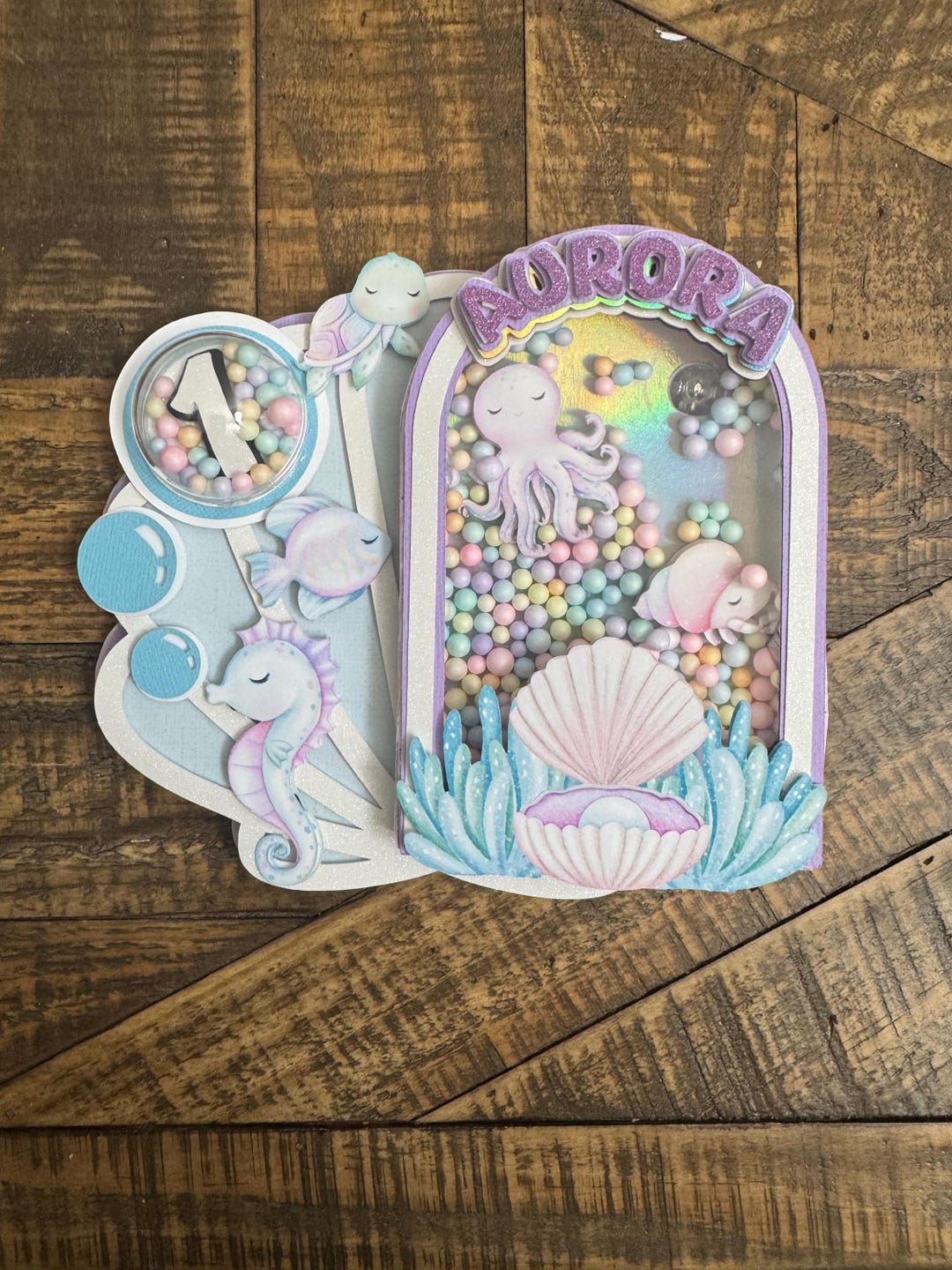 Watercolor Under the Sea Cake Topper Shaker: Nautical Birthday Party ...