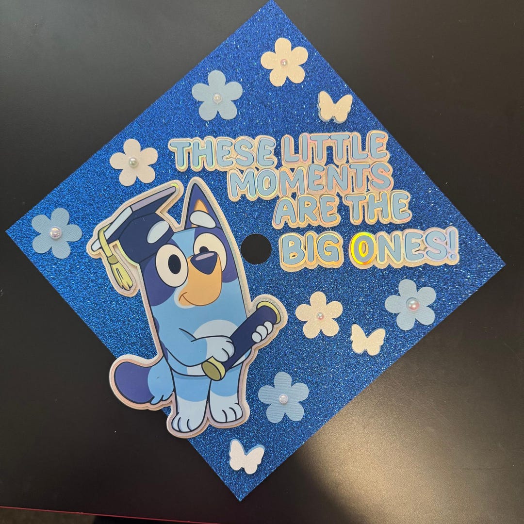 Bluey-inspired Graduation Cap Topper for Pre-k & Kindergarten ...