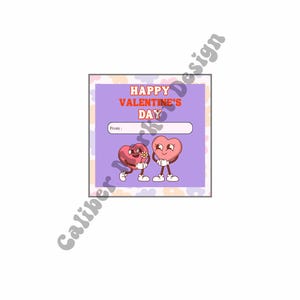 Retro-inspired Valentine's Day Printable Cards for Kids Classroom ...