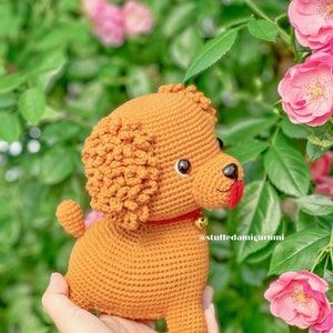 Happy Poodle Crochet Puppy, Crochet Pattern, Crochet Poodle, Amigurumi ...