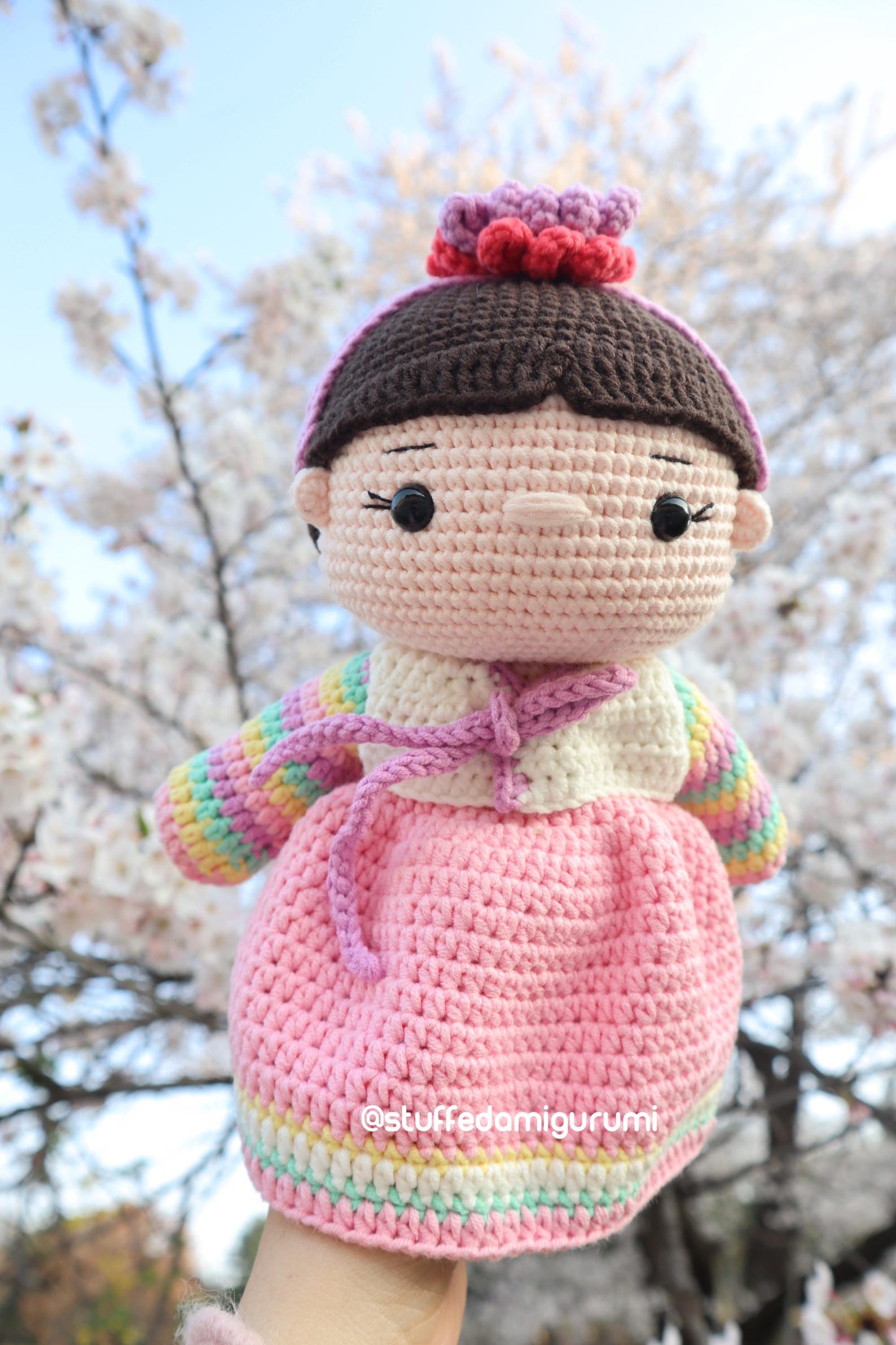 Mikyeong Crochet Doll in Hanbok Pattern (PDF File) - Etsy