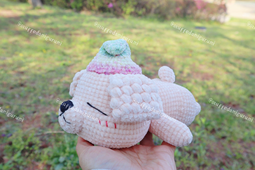 Peach Bottom Poodle - Crochet Pattern, Crochet Poodle, Amigurumi Poodle ...