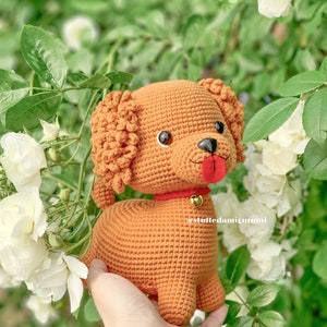 Happy Poodle Crochet Puppy, Crochet Pattern, Crochet Poodle, Amigurumi ...