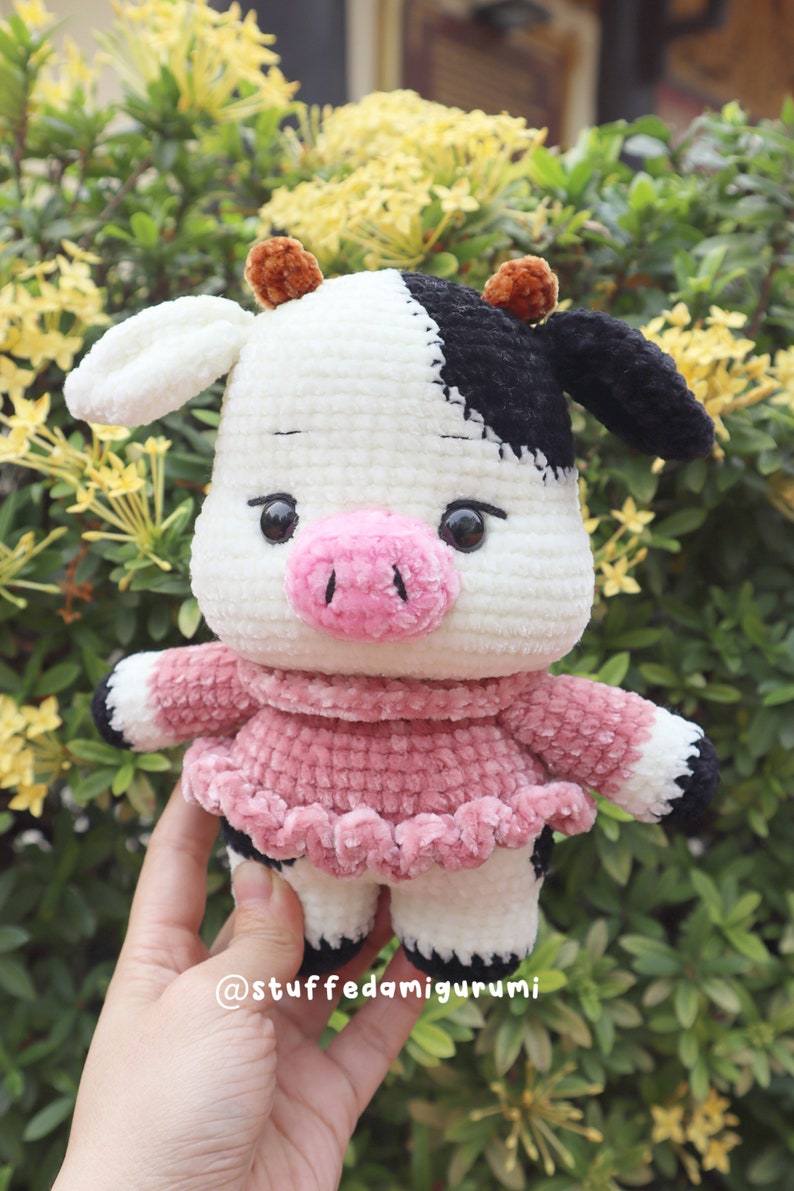 Mandy the Dairy Cow Crochet Pattern Crochet Cow Amigurumi - Etsy