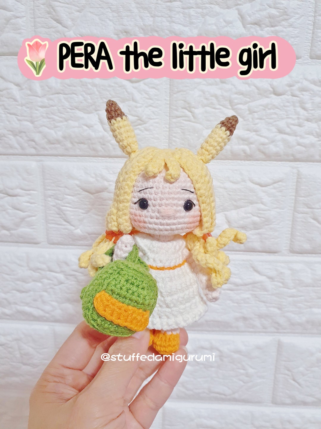 PERA the Girl Crochet Doll, Crochet Pattern, Doll Pattern, Amigurumi ...