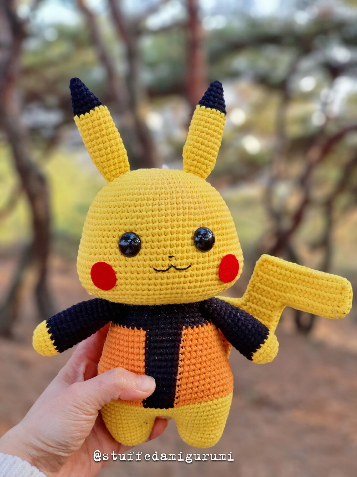 P.I.K.A.R.U.T.O - Crochet Pattern, Crochet Pikachu, Amigurumi Pikachu ...