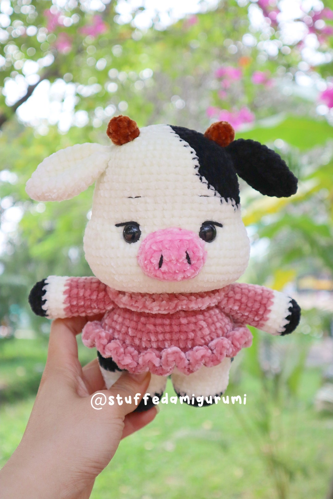 Mandy the Dairy Cow - Crochet Pattern, Crochet Cow, Amigurumi Cow, PDF ...