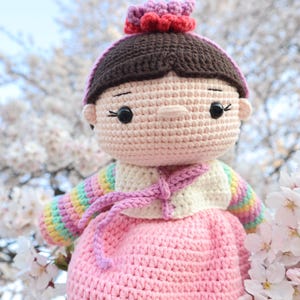 Mikyeong Crochet Doll in Hanbok Pattern (PDF File) - Etsy